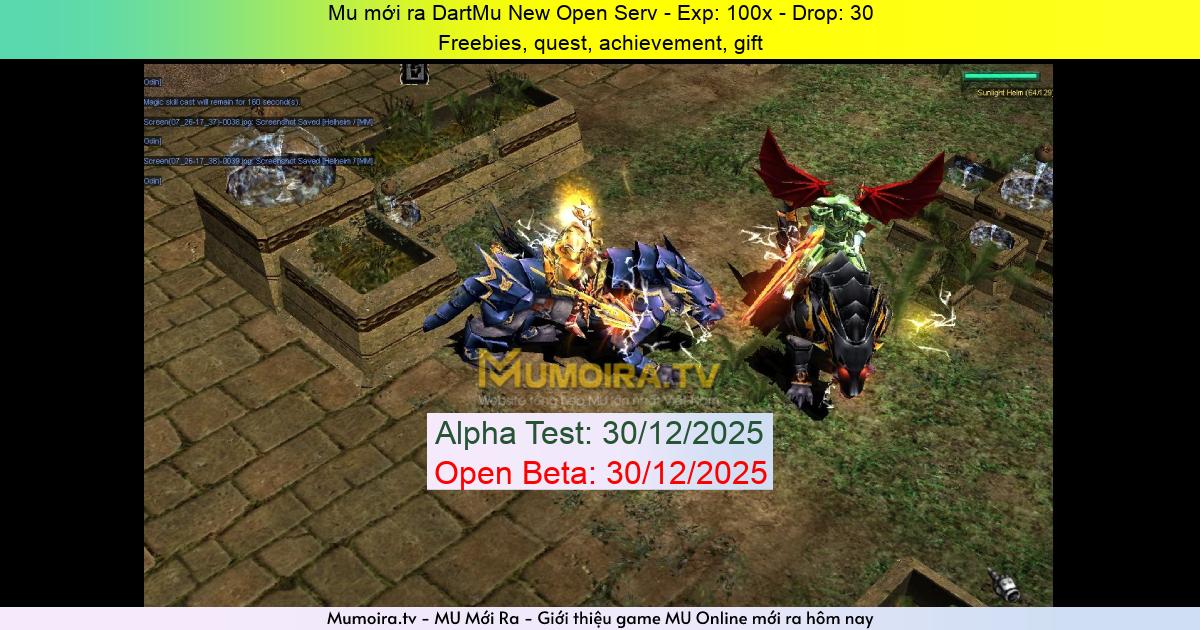 DartMu New Open Serv - Season 16-20 - Exp: 100x - Drop: 30% - Freebies, quest, achievement, gift